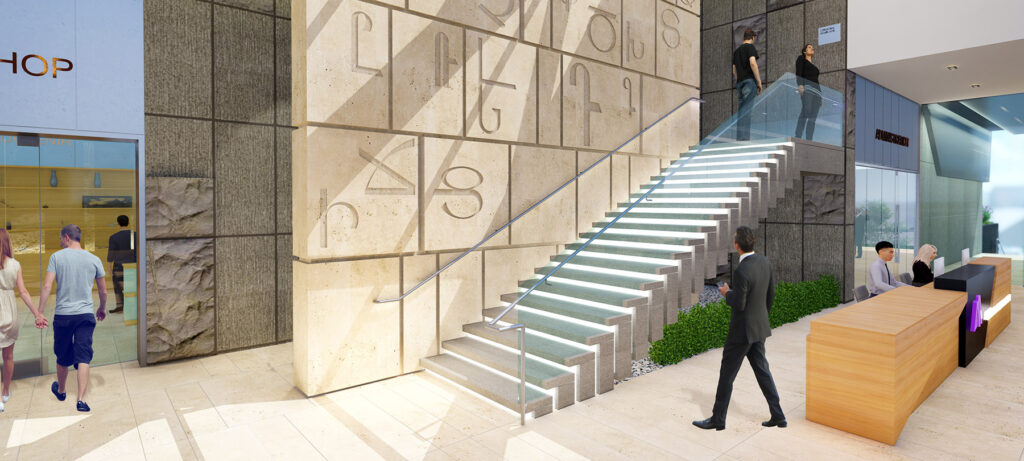 Grand Staircase Rendering | Armenian American Museum and Cultural ...